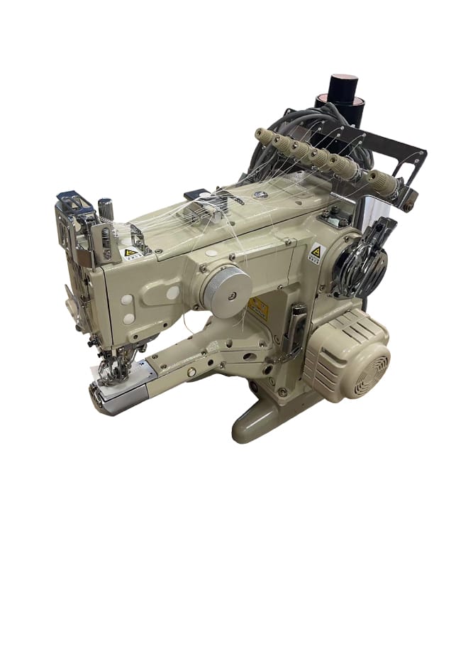 Direct drive high speed cylinder bed four needle six thread facing ...